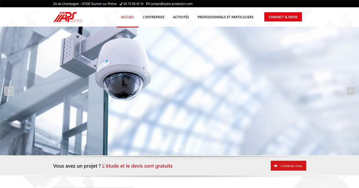 Alpha Protection Sécurité - Alarme & Sécurité - Professionnel & Particulier